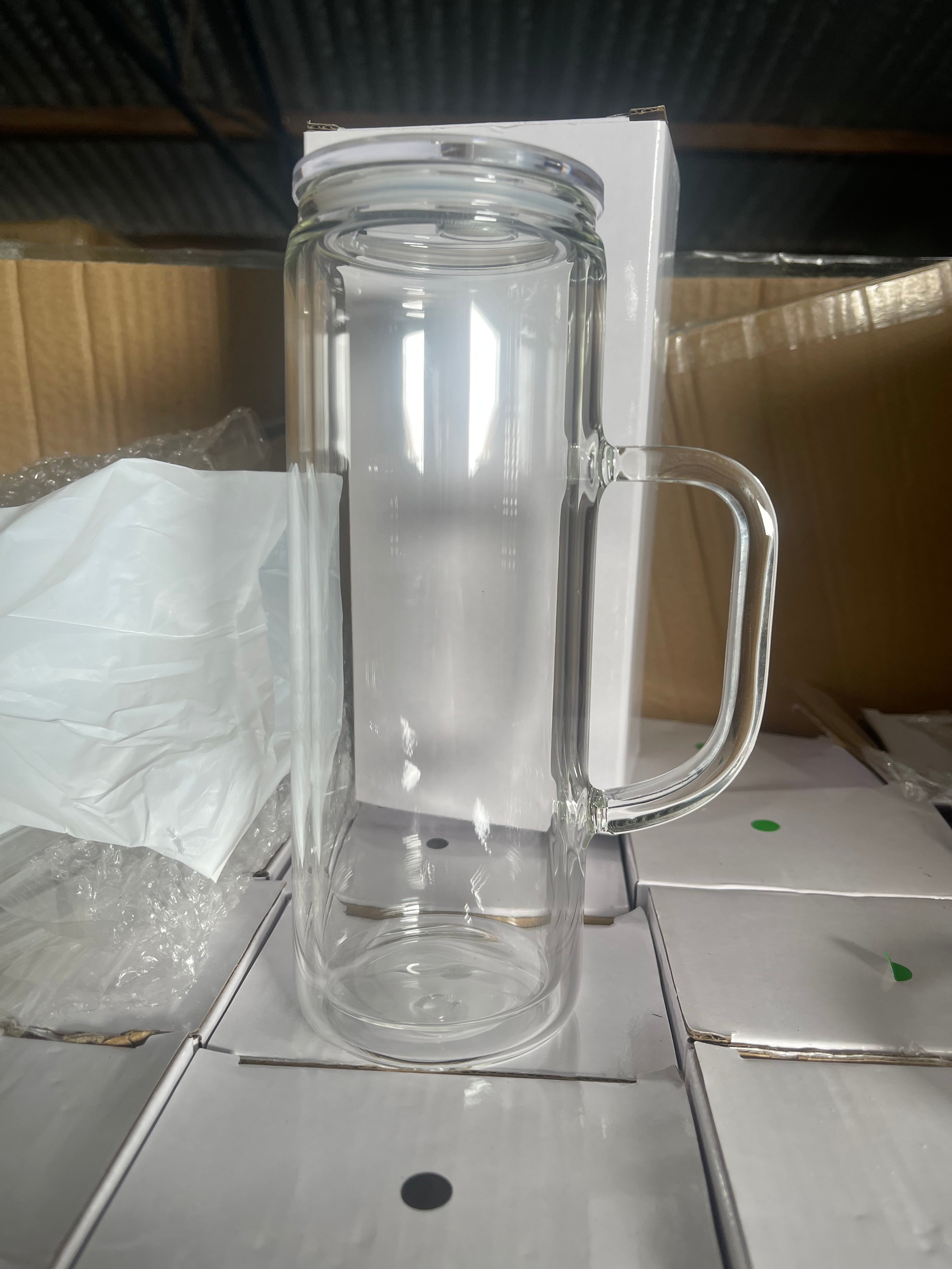 25x PACK - 24oz ☃️ SNOWGLOBE GLASS MUG with HANDLE – 24oz – Wholesale ...