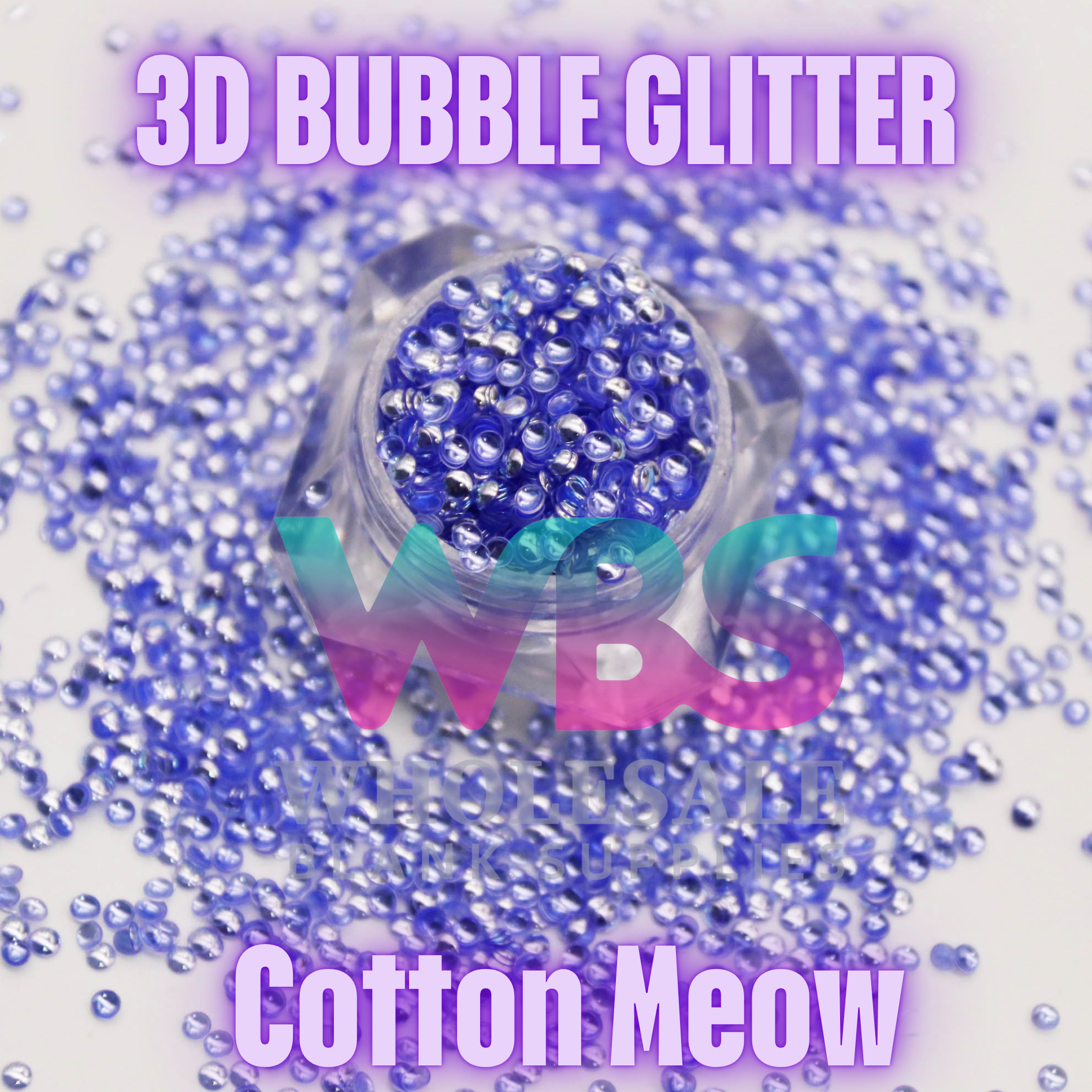 Cotton Meow | 3D Bubble Glitter – 50gm – Wholesale Blank Supplies