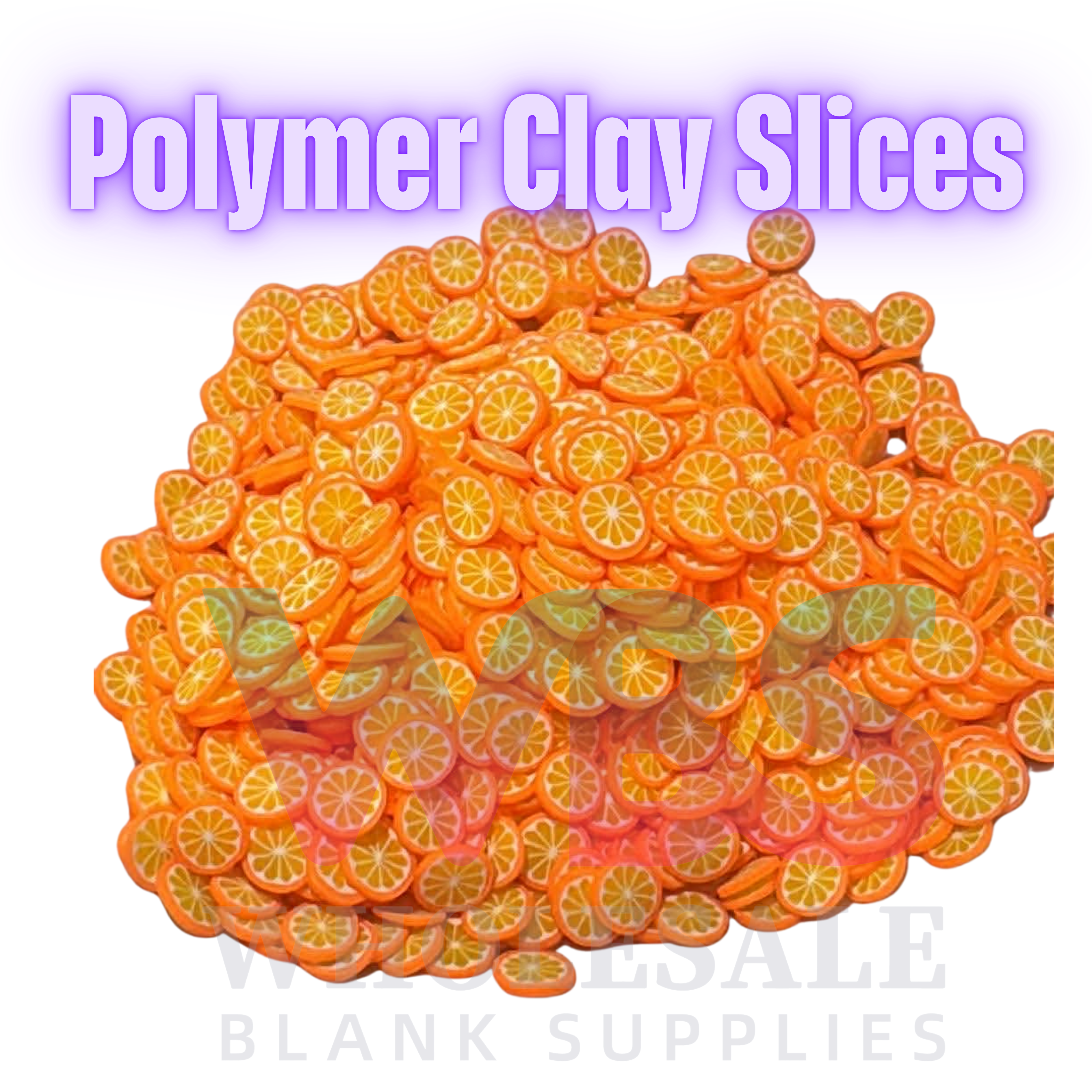 Polymer Clay Slices – 50gm Bag 🍭 Fluro Fruit – Wholesale Blank Supplies